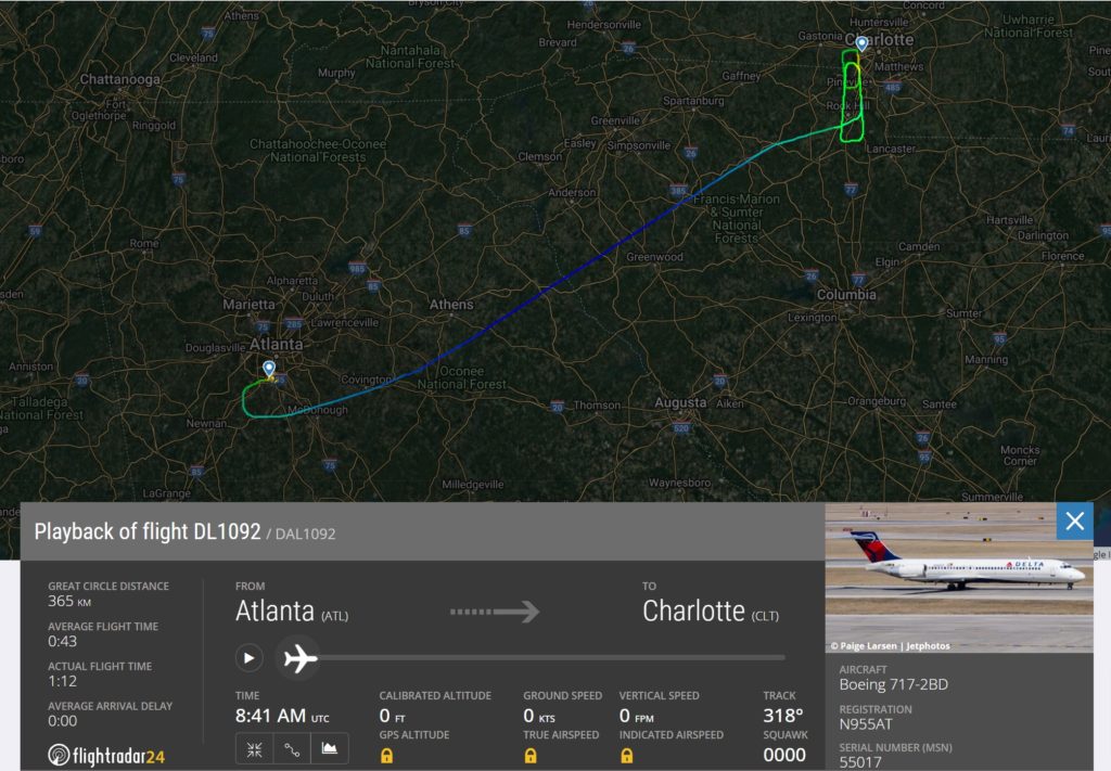 Боинг 717 на Delta кацна без носов колесник | Авио Форум